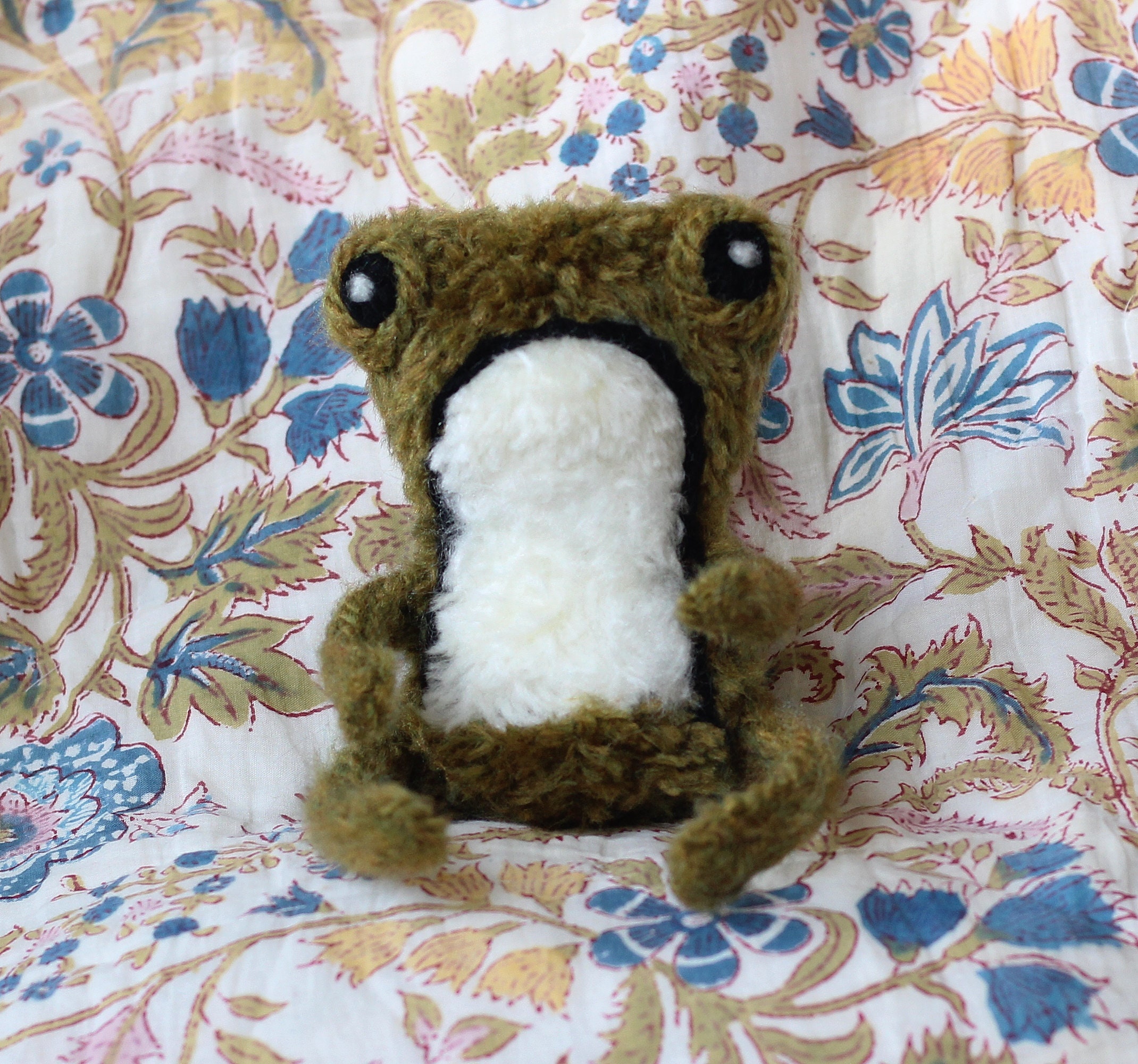 BABY - Sad Frog Pom Pom Teddy Plush - Etsy