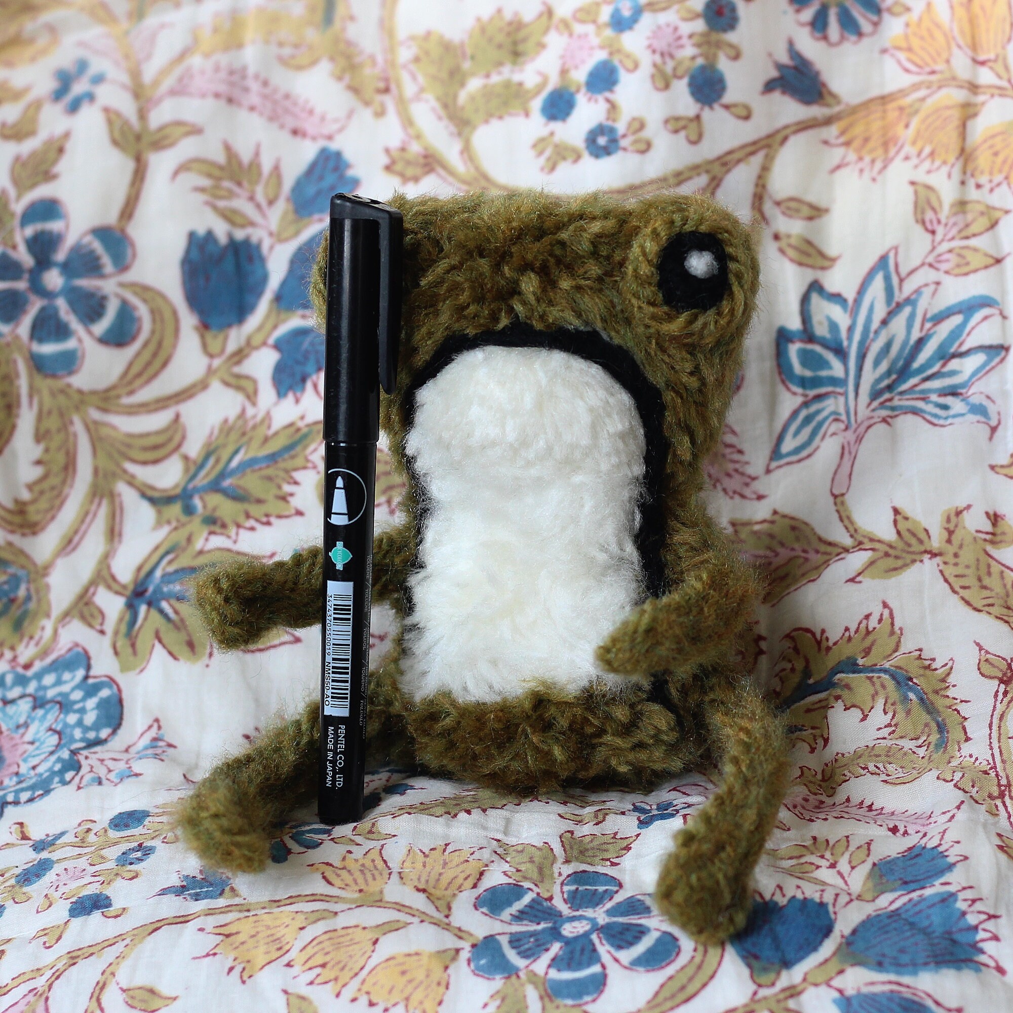 BABY - Sad Frog Pom Pom Teddy Plush - Etsy