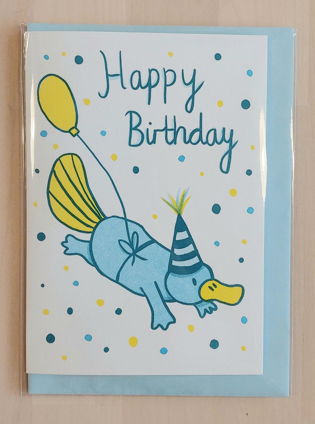 A6 Happy Birthday Platypus Card - Etsy UK