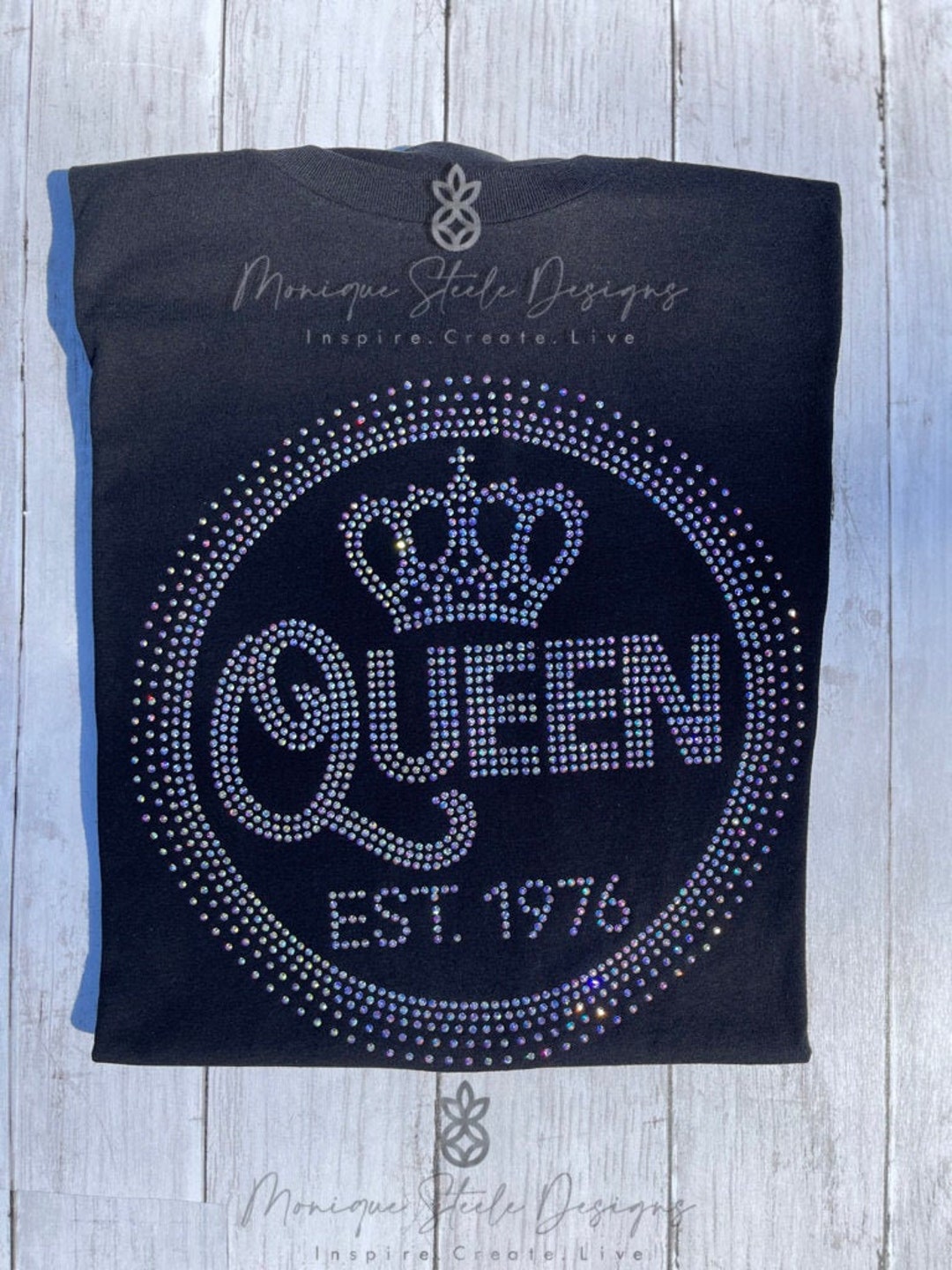 Queen Rhinestone / Custom Shirt / Bling / Shirt pour elle / Custom ...