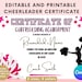 Cheerleading Awards Certificate Editable Printable - Cheer ...