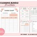 Printable Cleaning Bundle | House Cleaning Checklist Kit | Chore Chart ...