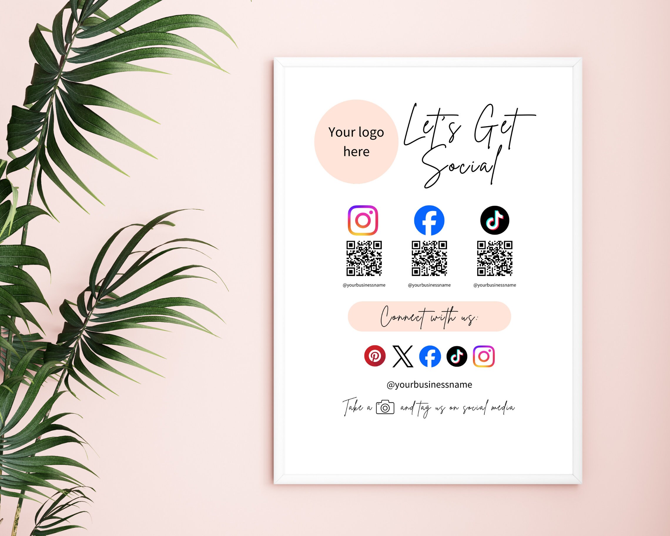 Editable Printable Scan to Pay QR Code Bundle Including Price List and ...