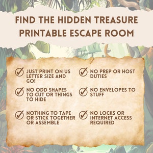 Printable Escape Room for Kids - Pirate Themed Find the Hidden Treasure ...