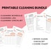 Printable Cleaning Bundle | House Cleaning Checklist Kit | Chore Chart ...