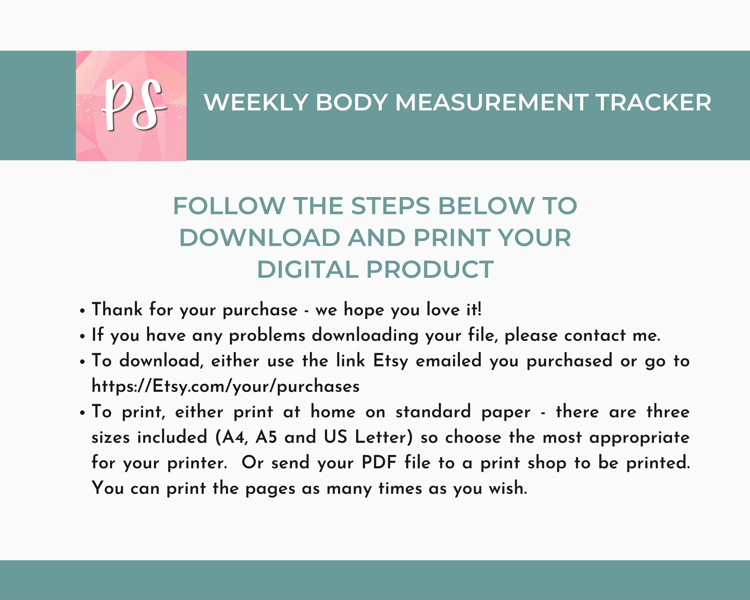 Weekly Body Measurement Tracker Printable Mens Neutral Minimal Track 11 ...