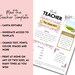 Editable Meet the Teacher Template - Pink Floral - Personalize in Canva ...