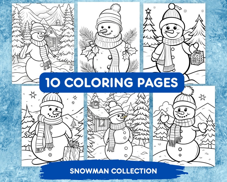 Coloriages imprimables de bonhomme de neige - pour enfants ou adultes ...