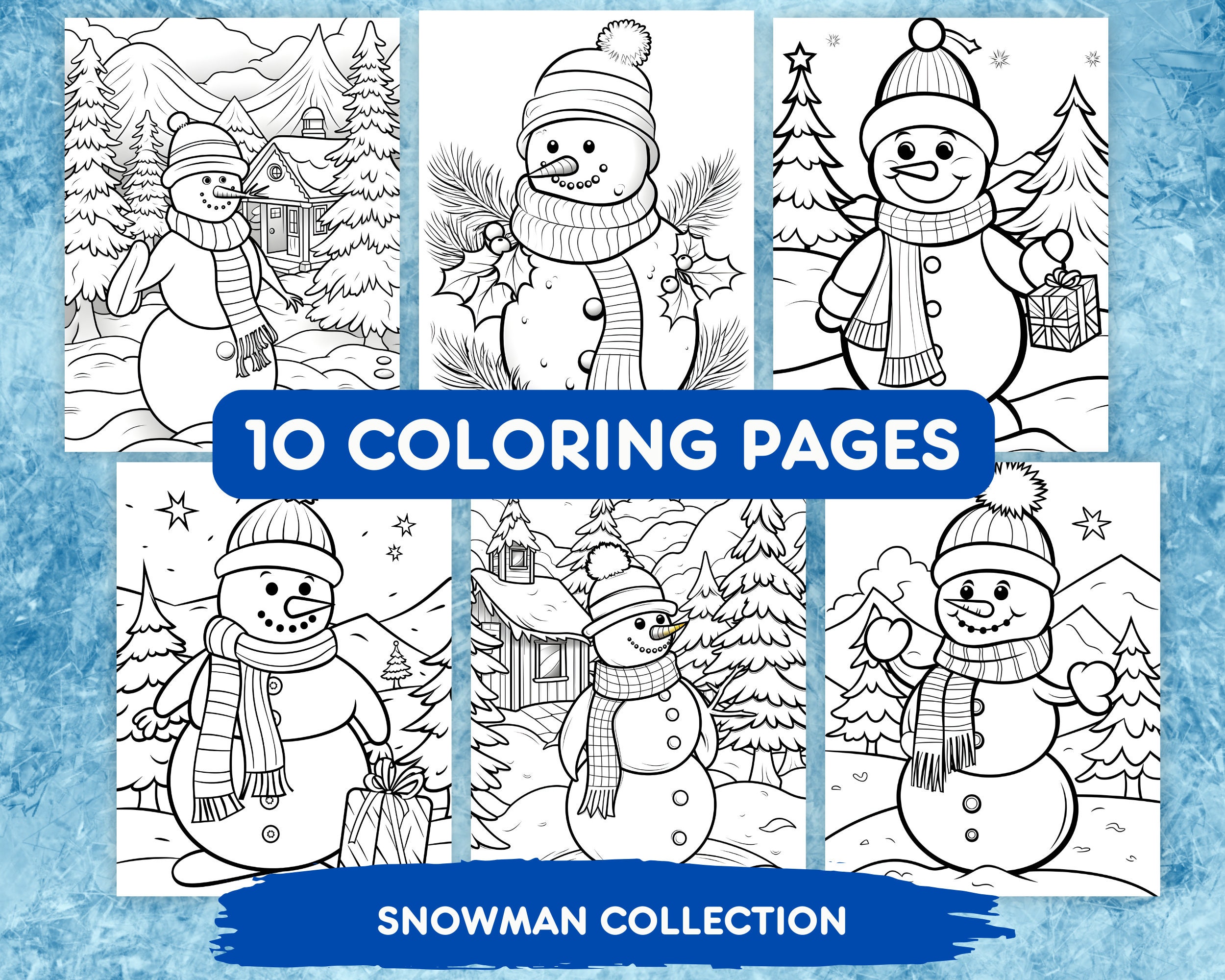 Printable Snowman Coloring Pages - for Kids or Adults - Printable ...
