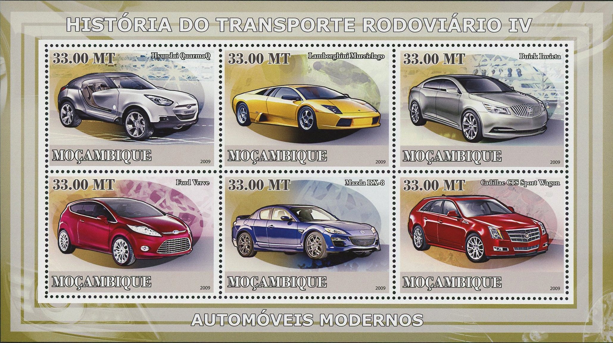 Moderne Autos Stempel Transport Lamborghini Mazda Cadillac | Etsy