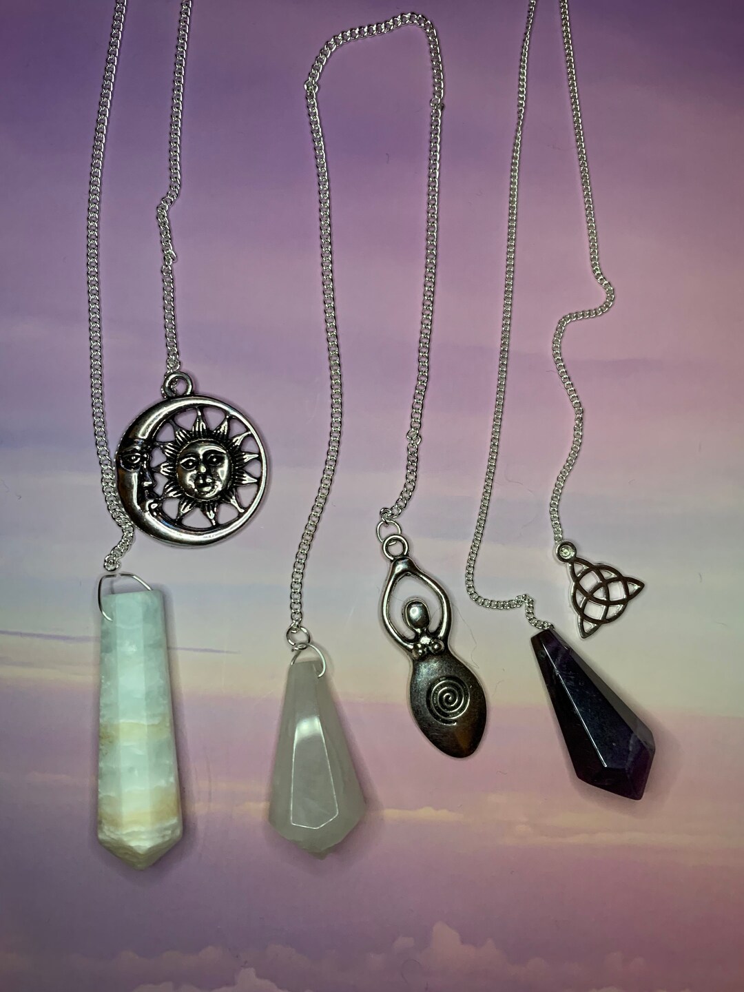 Handmade Witches Pendulums With Charm. Divination Alter Tool. - Etsy