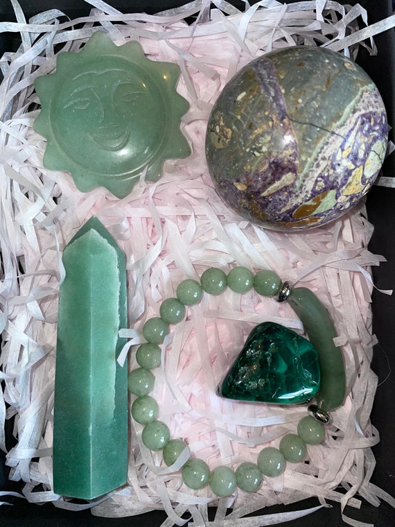 Crystal Selection Box Crystal Healing Tower Sphere - Etsy