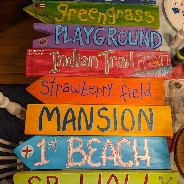 Personalized Directional Signs - Etsy
