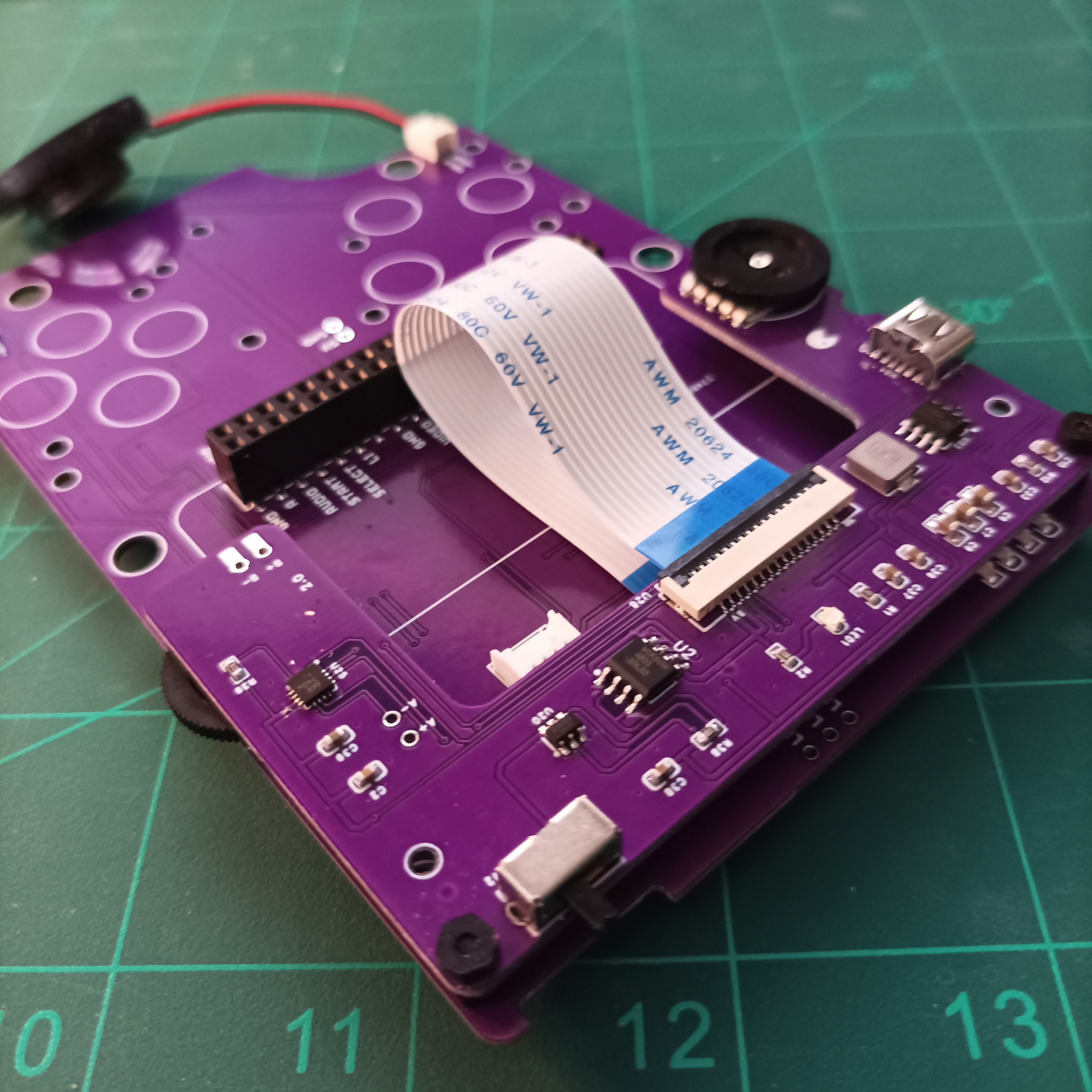 Zega Mame Boy / Game Boy DMG Raspberry Pi Zero Kit No Solder purple PCB ...