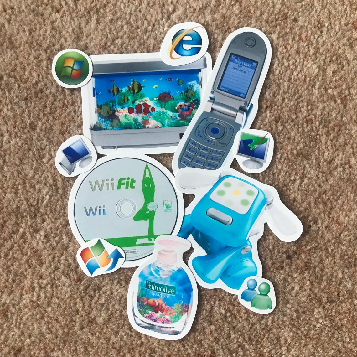 Frutiger Aero Aesthetic Sticker Pack glänzende Vinyl-Aufkleber - Etsy.de