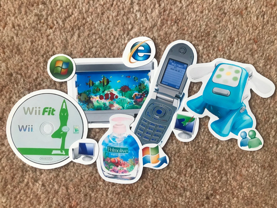 Frutiger Aero Aesthetic Sticker Pack Glossy Vinyl Decals - Etsy