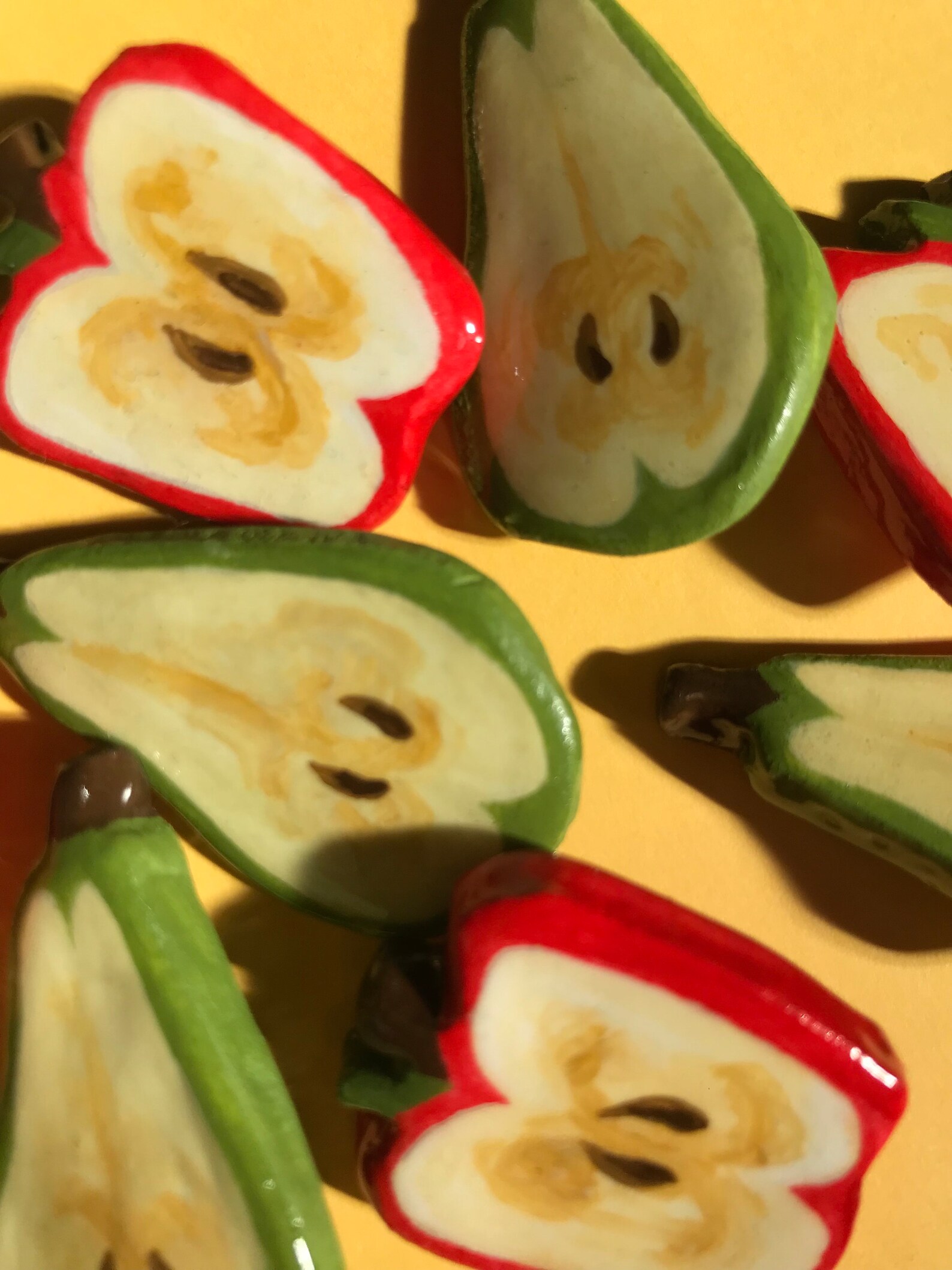 Apples and Pears Ceramic Pins - Etsy