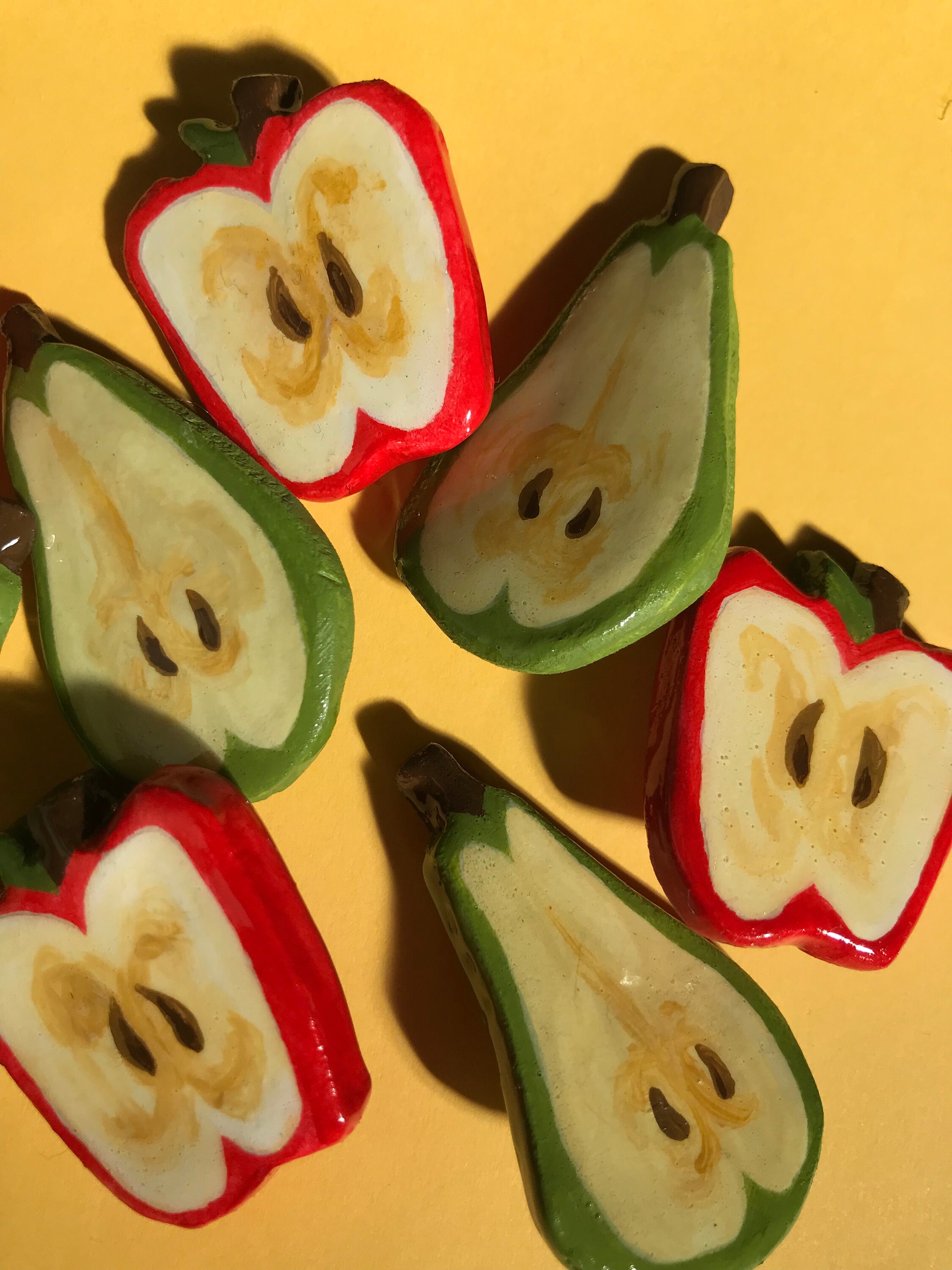Apples and Pears Ceramic Pins - Etsy