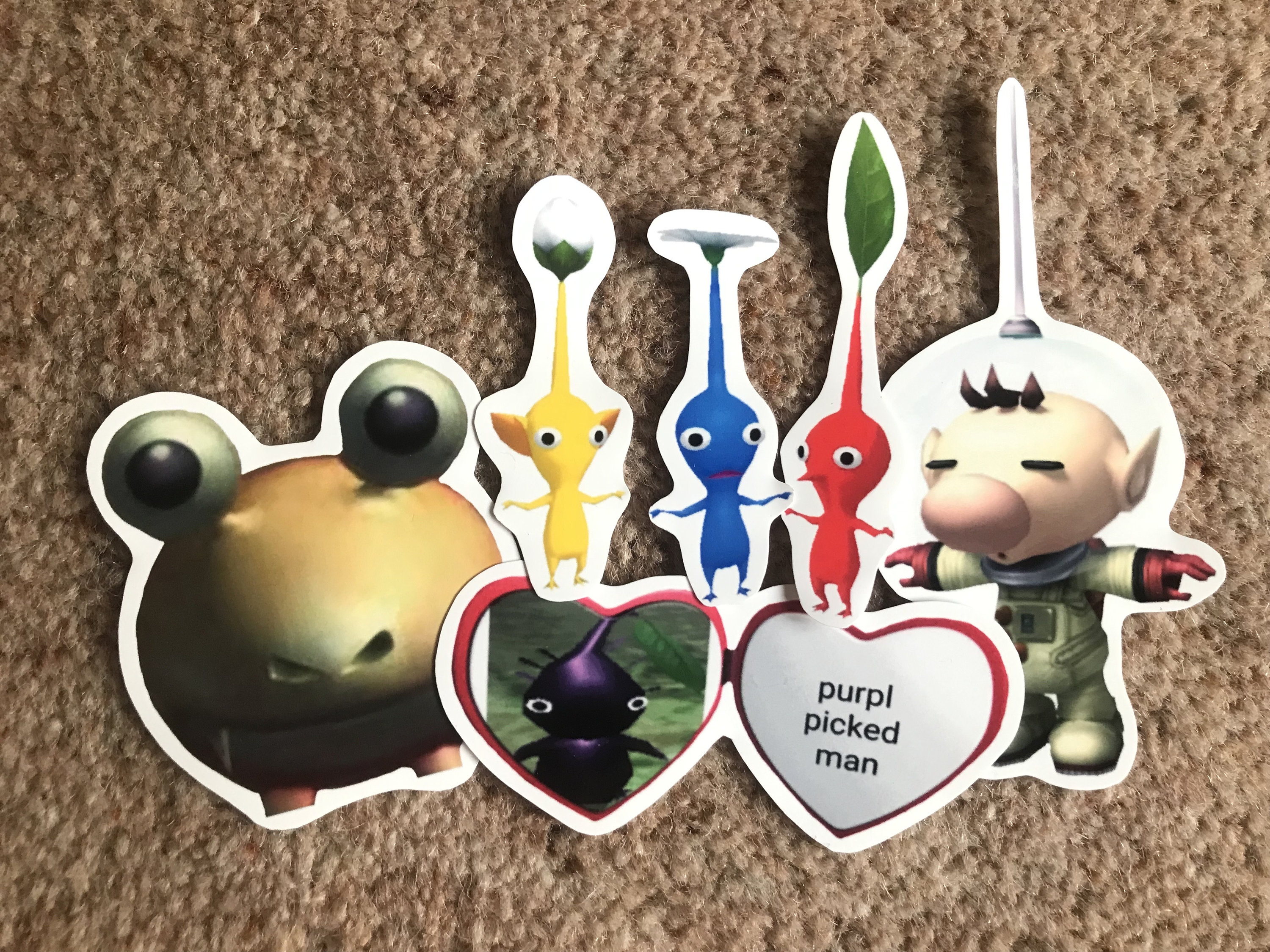 Pikmin Meme Sticker Pack Glossy Vinyl Decals - Etsy