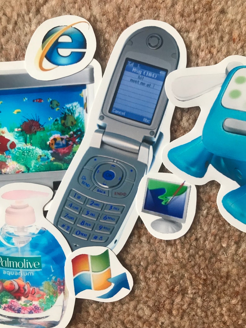 Frutiger Aero Aesthetic Sticker Pack glänzende Vinyl-Aufkleber - Etsy.de