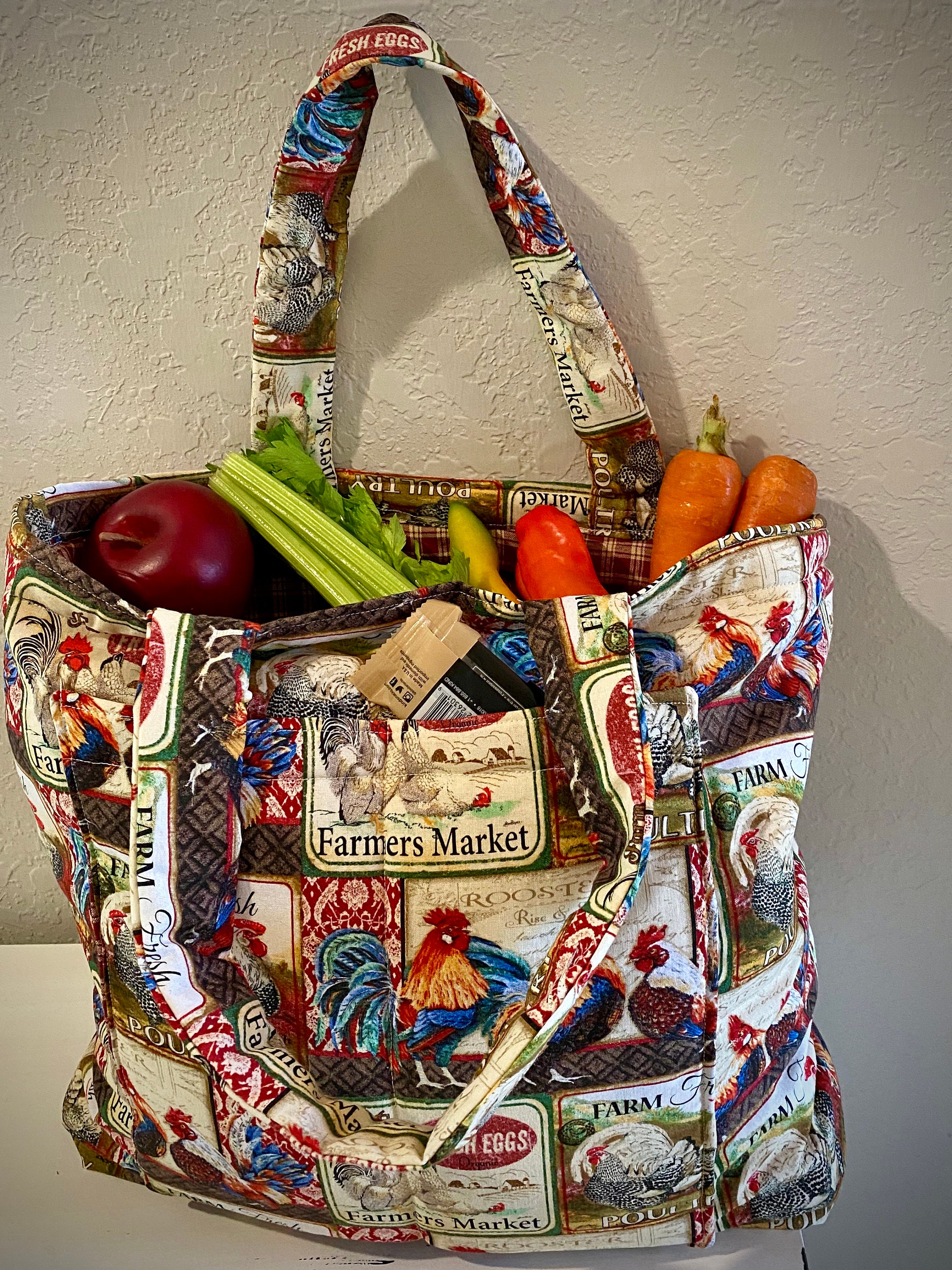 Farmer's Market Tote/country Farm Pattern - Etsy