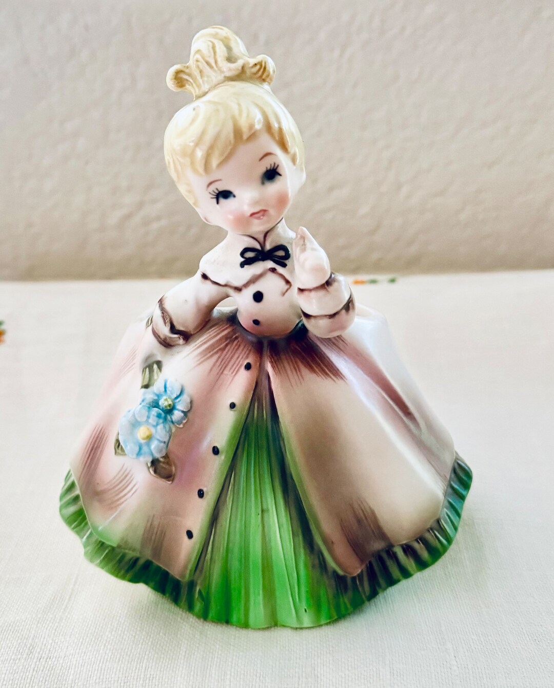 Delightful, INARCO, 1963, Pink & Green Dress, Little Girl Planter E-871 ...