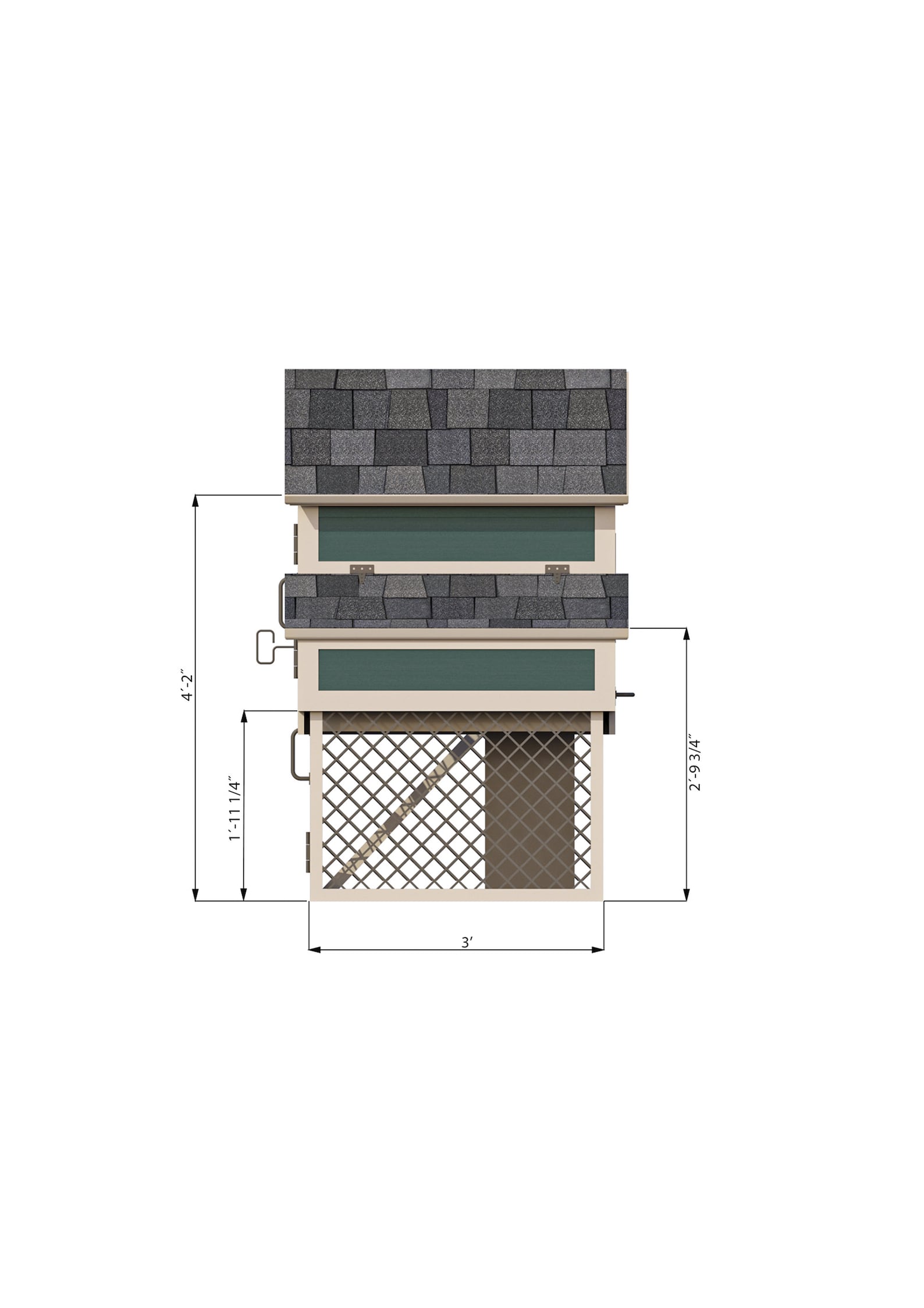 3x6 Chicken Coop Plans DIY Walk in Chicken Run for 6 Chickens - Etsy