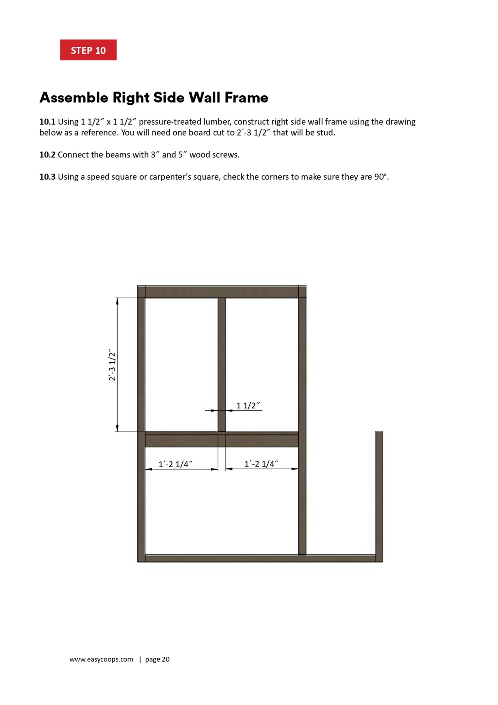 4x4 Chicken Coop Plans DIY Walk in Chicken Run for 6 Chickens - Etsy