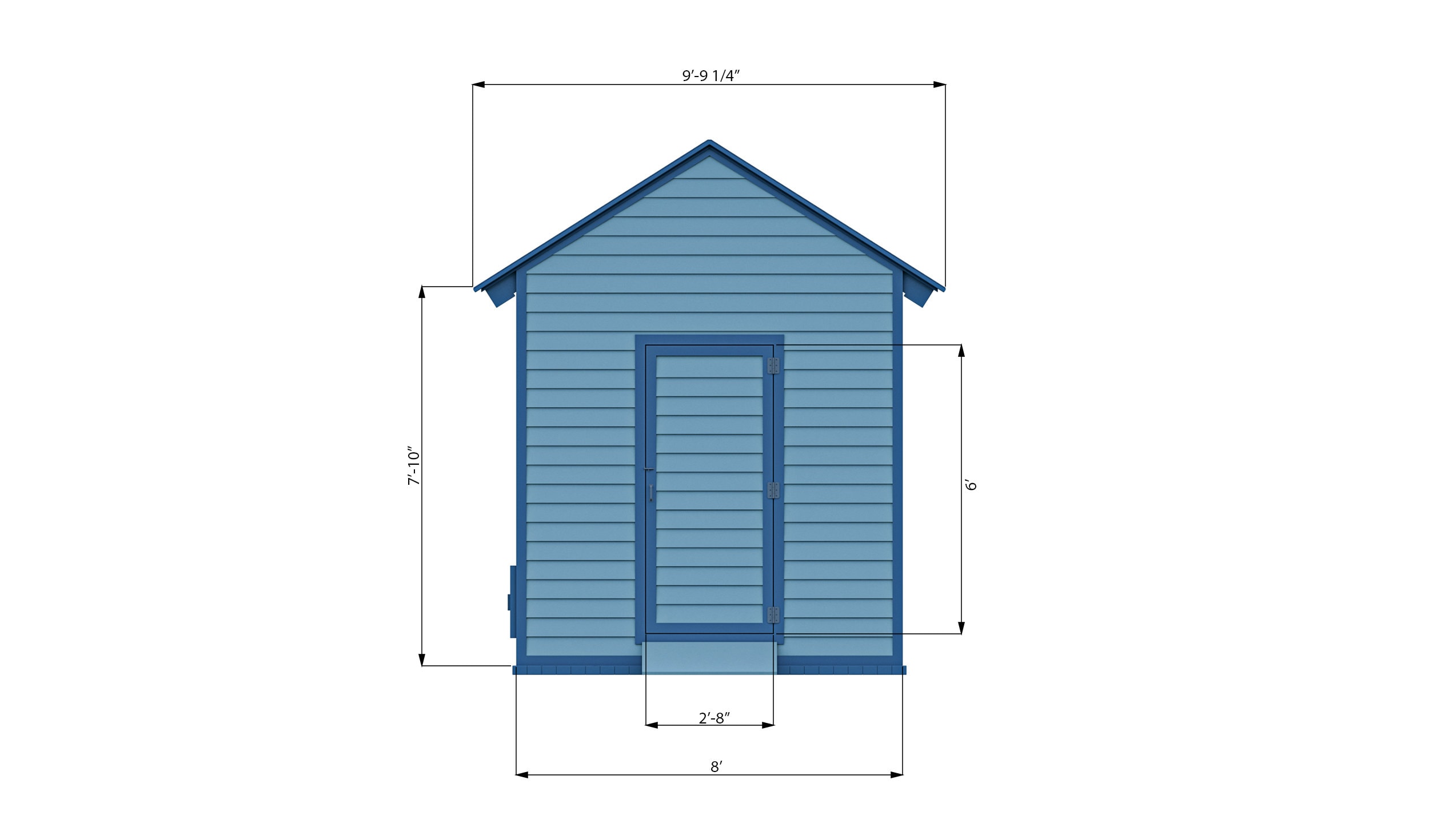 8x12 Gable Chicken Coop Plans, Walk-in Coop for 20 Chickens, DIY Hen ...
