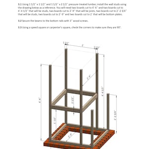 Chicken Coop Plans 3x3 Chicken House & Run for 4 Chickens - Etsy