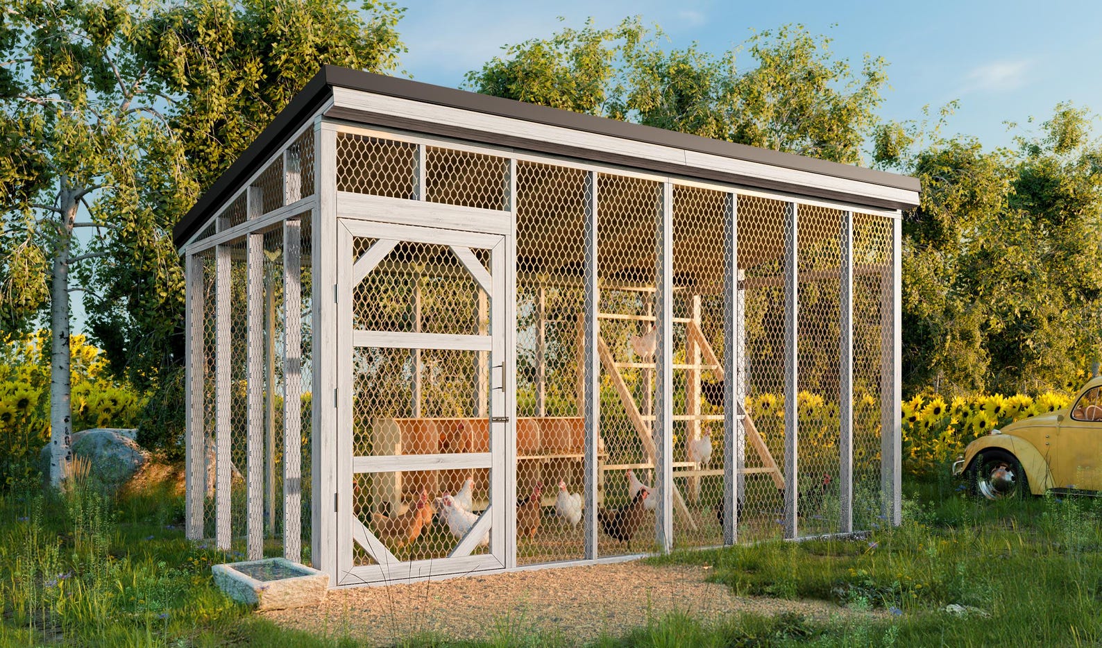 8x16 Chicken Run Plans – Easy Build Chicken Enclosure - Etsy