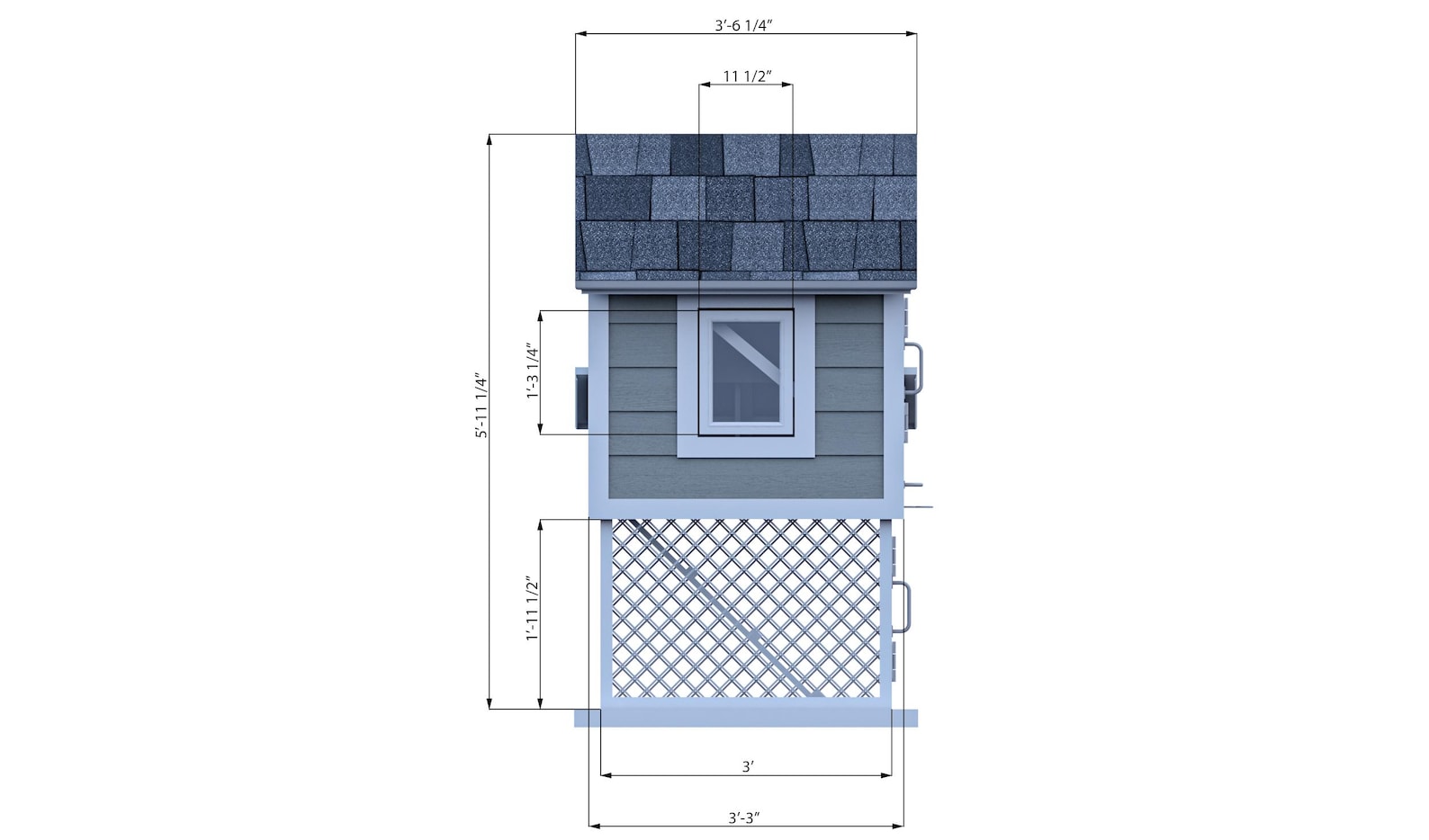 Chicken Coop Plans 3x3 Chicken House & Run for 4 Chickens - Etsy