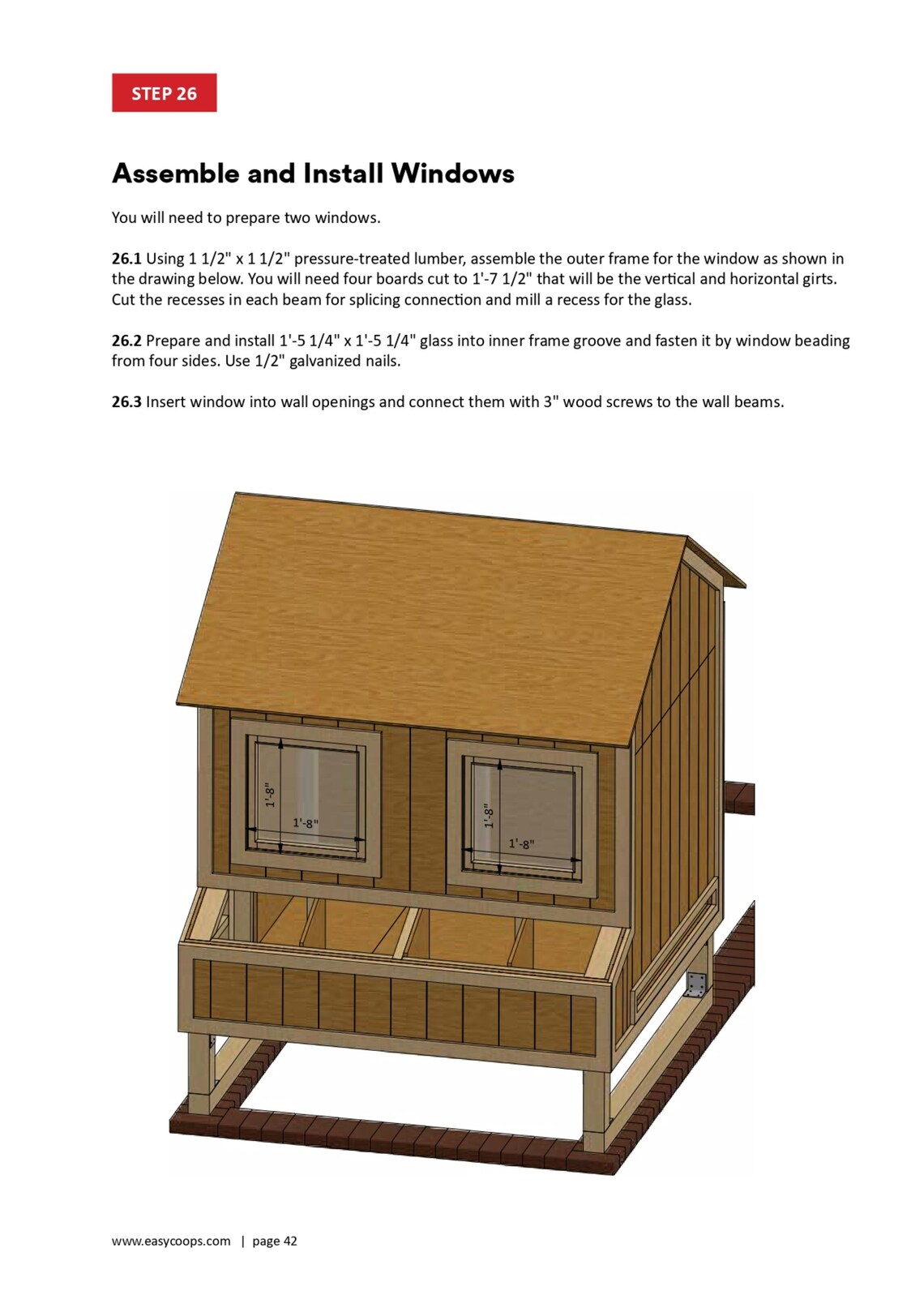 6x14 Walk-in Farmhouse Style Chicken House With Run DIY Plans - Etsy