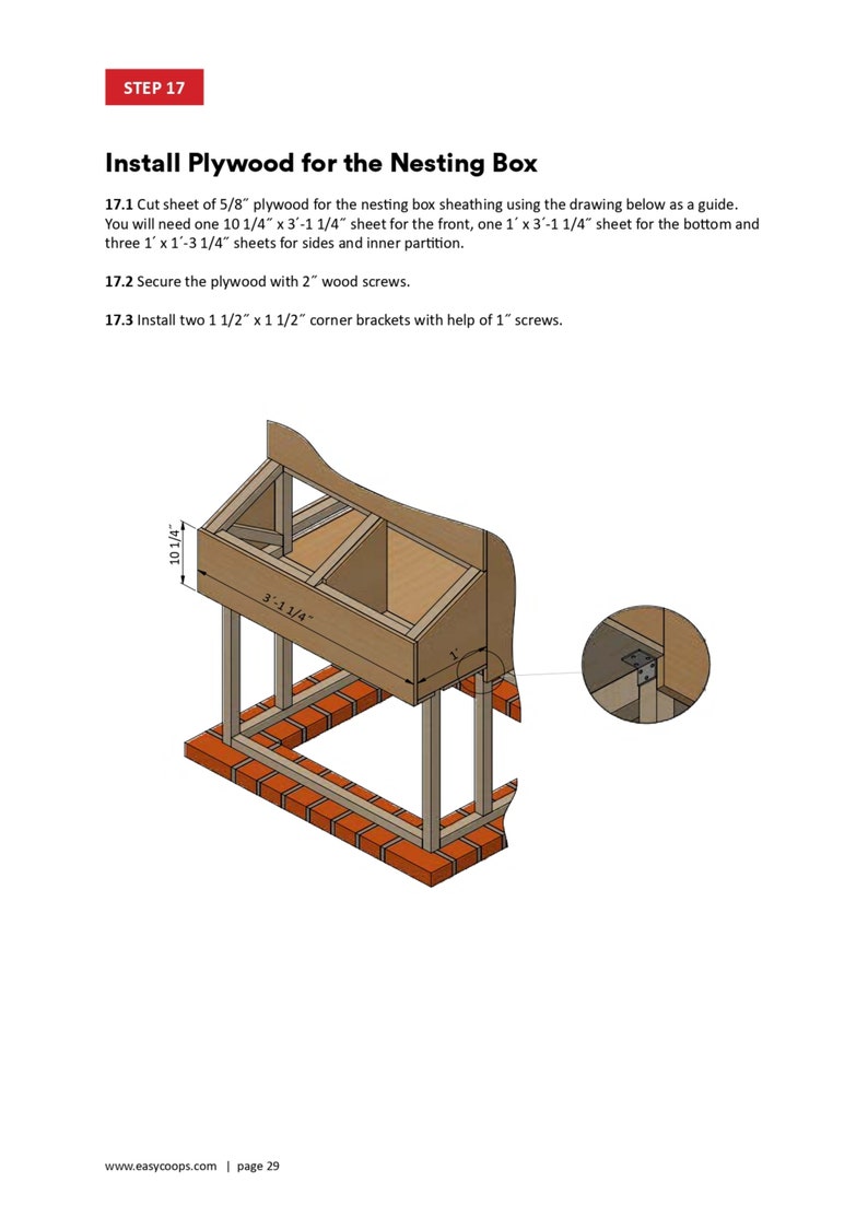 Chicken Coop Plans 3x3 Chicken House & Run for 4 Chickens - Etsy