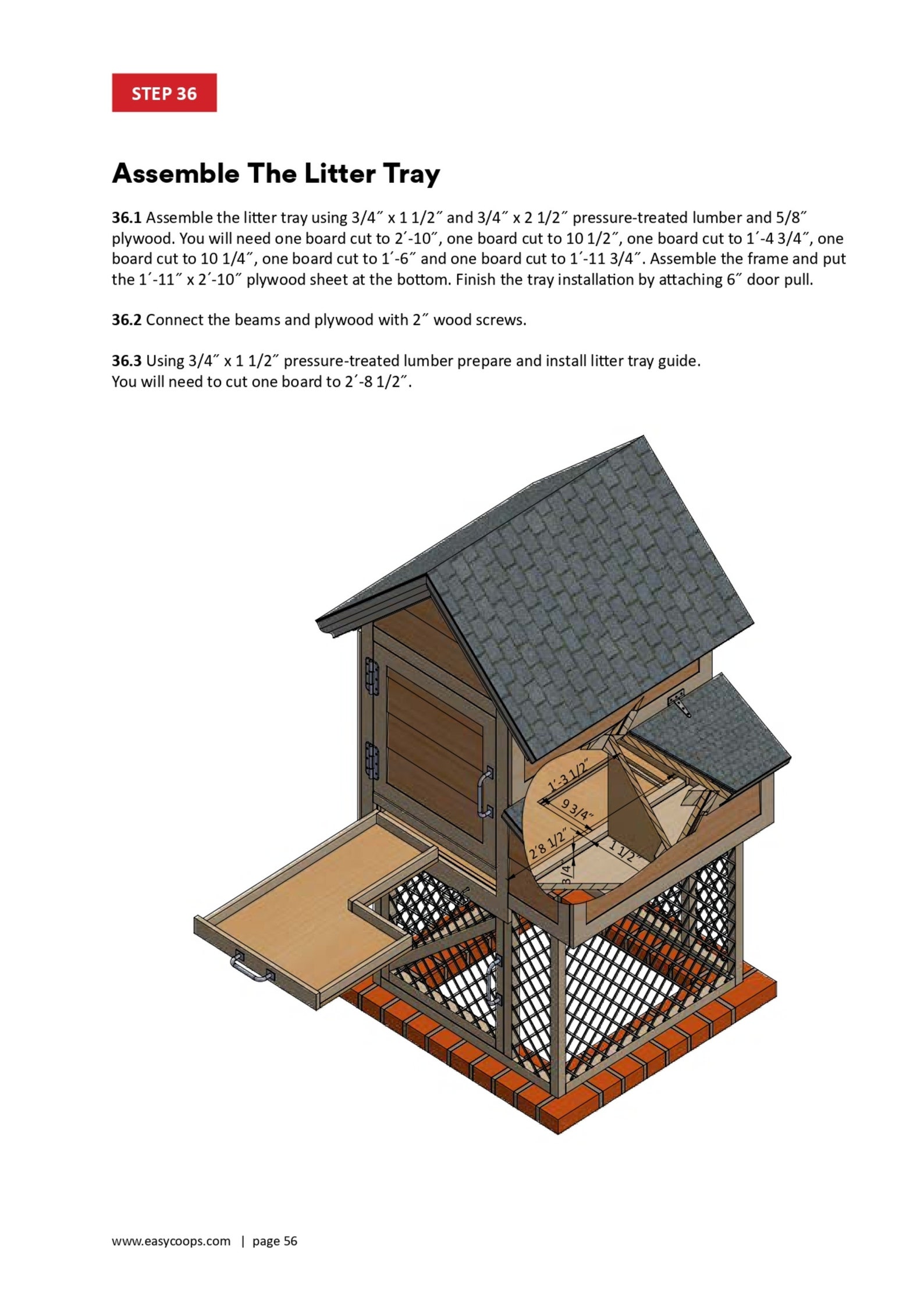 Chicken Coop Plans 3x3 Chicken House & Run for 4 Chickens - Etsy
