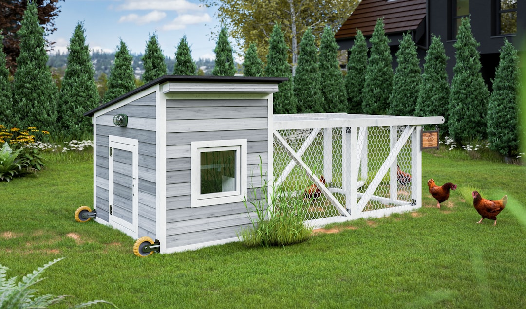 6 x 12 verplaatsbare kippentractor zelf maken voor 6 kippen - Etsy ...