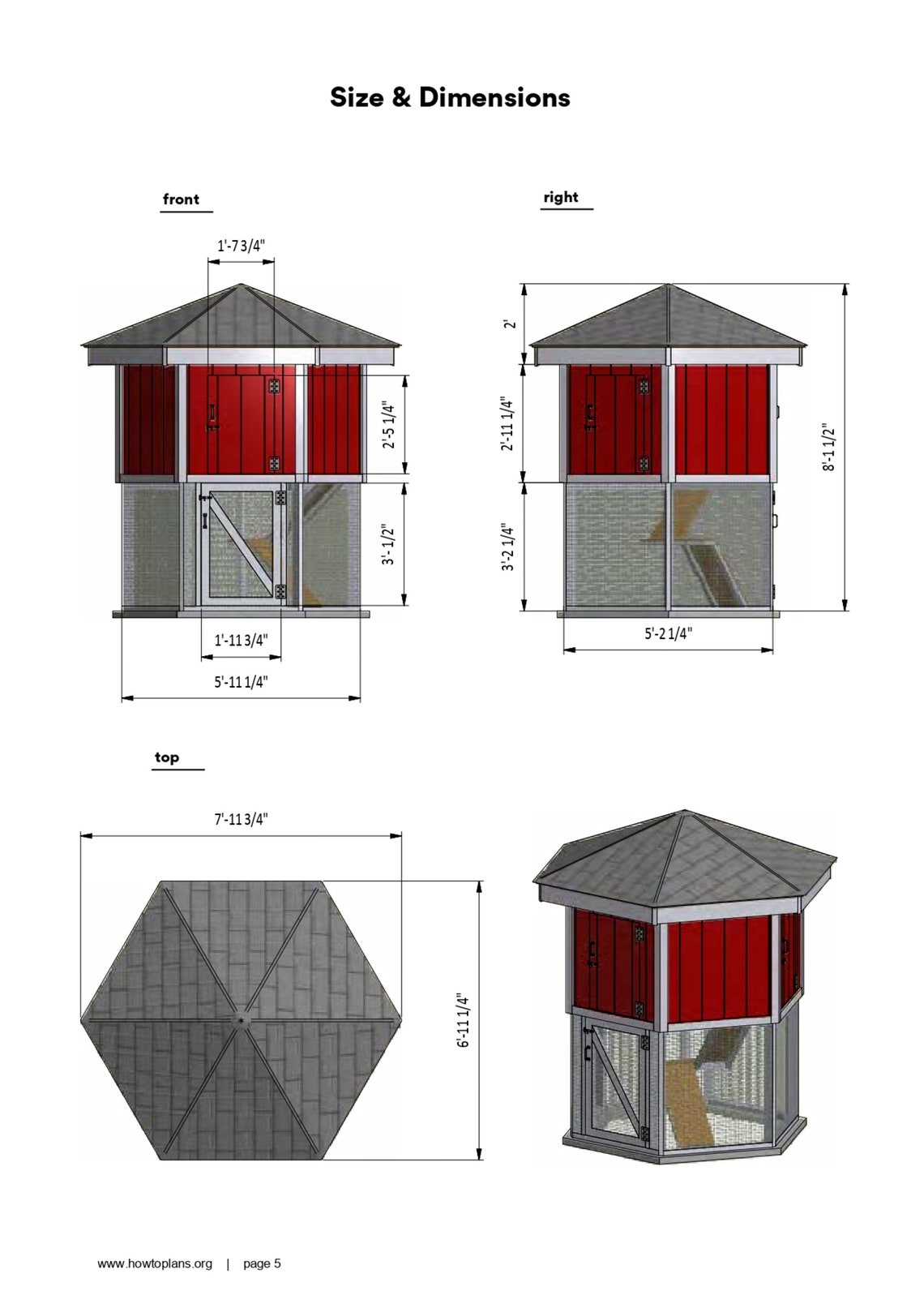 7x8 Chicken Coop Plans DIY Walk in Chicken Run for 10 Chickens - Etsy