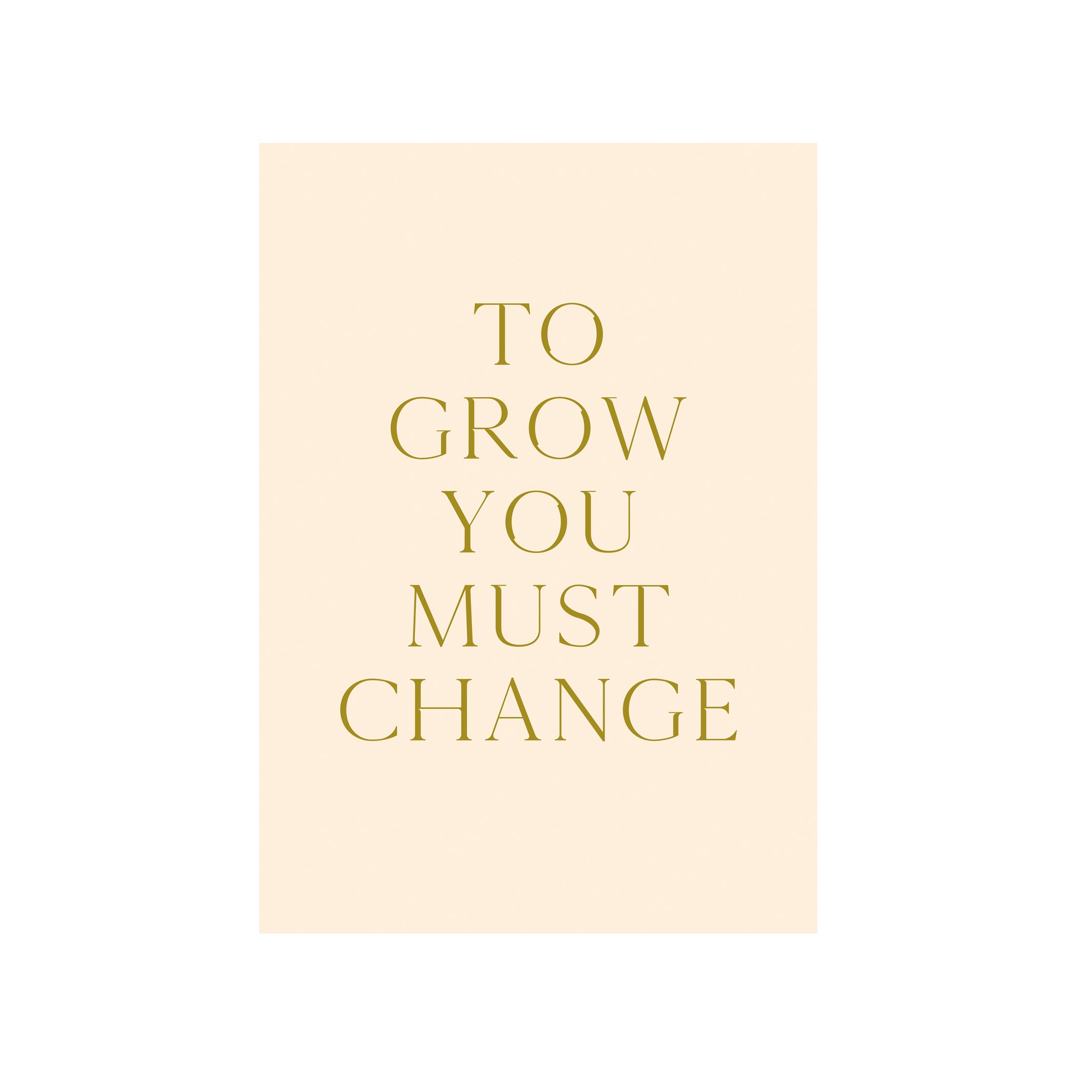 To Grow You Must Change framed artwork. Make a statement with - Etsy.de