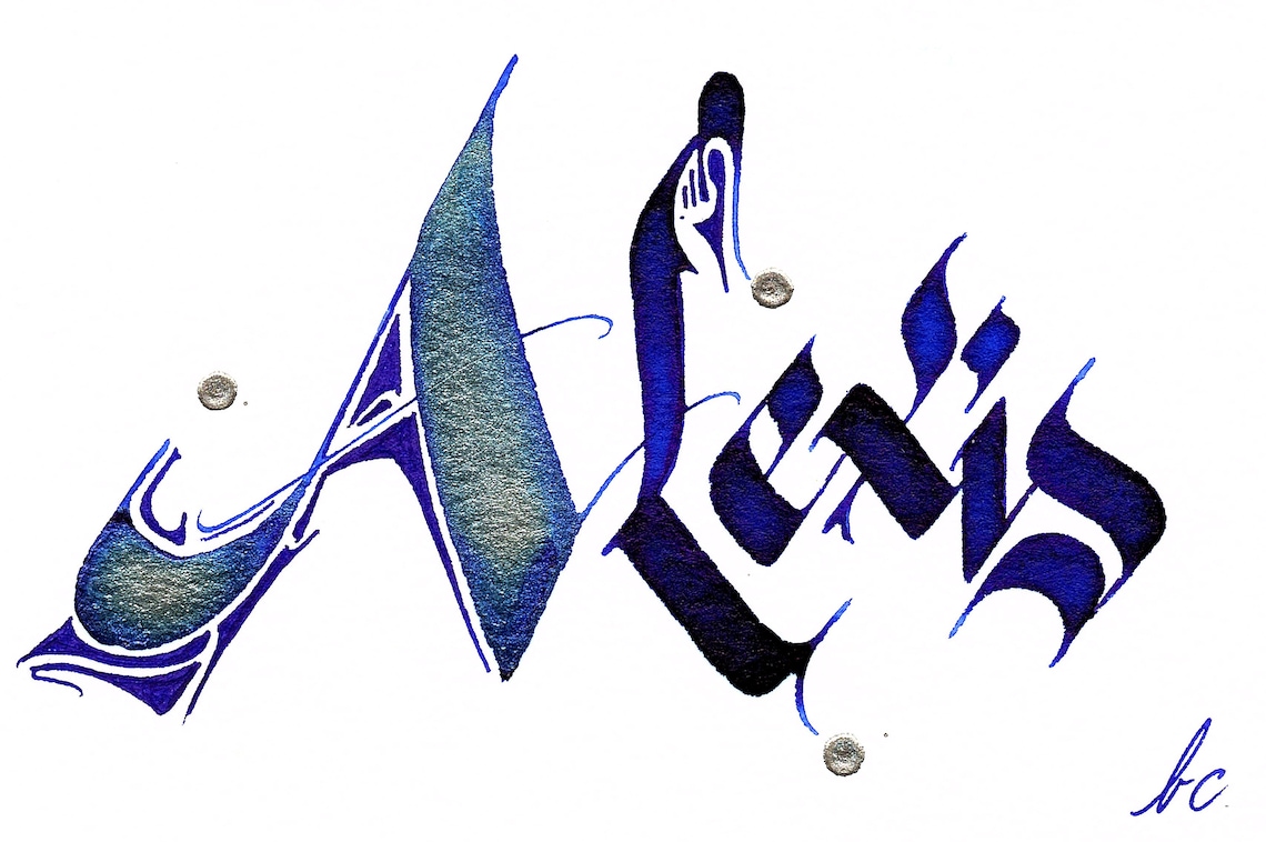 Prénom calligraphié à personnaliser - Etsy France