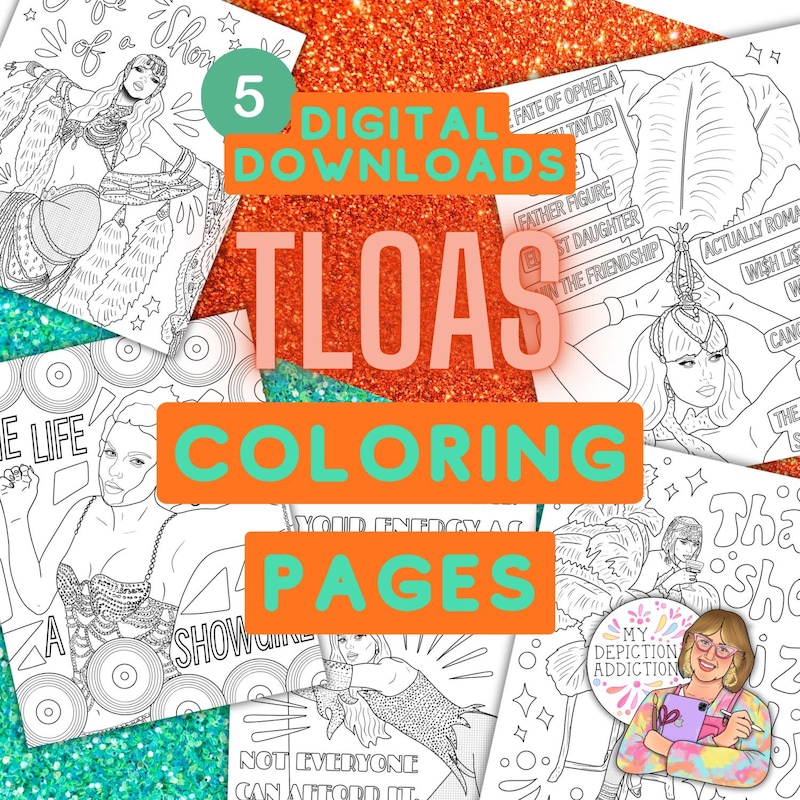 The Life of a Showgirl Coloring Page - Etsy