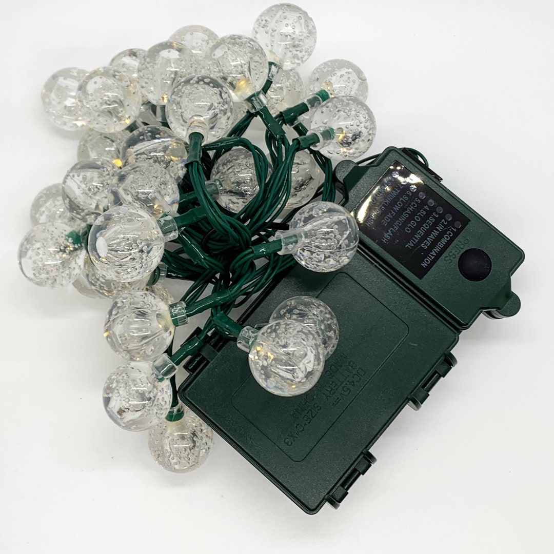 30 LED Battery Crystal Ball String Lights for Home Outdoor Garden Party ...