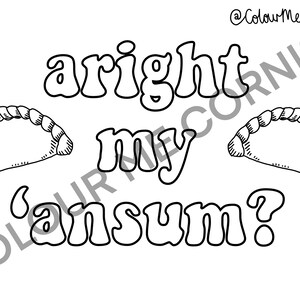 Cornish Phrases PDF Printable Coloring Book Pages | Etsy