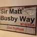 Sir Matt Busby Way Old Trafford Manchester United Waterproof Vintage ...