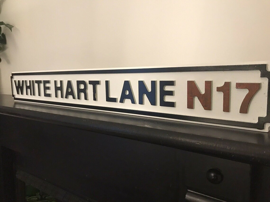 White Hart Lane N17 Football Retro Wood 80cm Display Road | Etsy