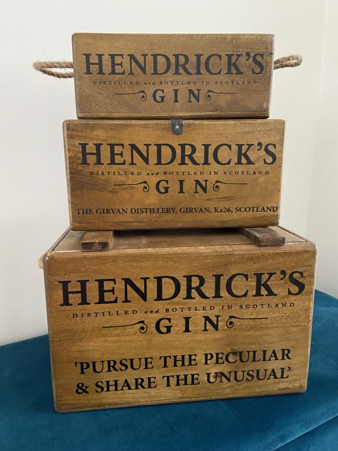 Hendricks Gin Wooden Vintage Style Storage Box Chest Trunk - Etsy