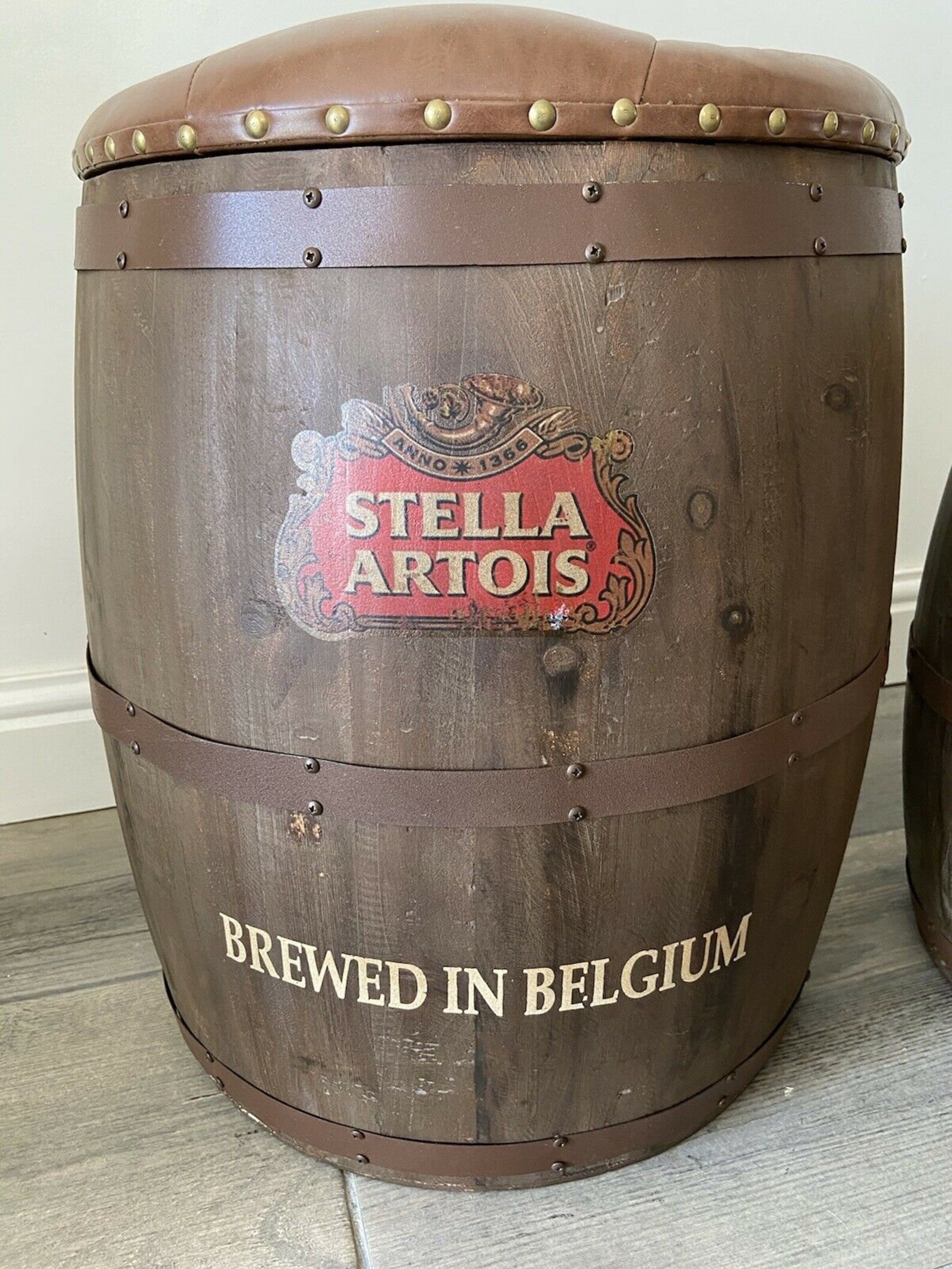 CLEARANCE SALE Stella Artois Barrel Storage Seat Chair Stool | Etsy