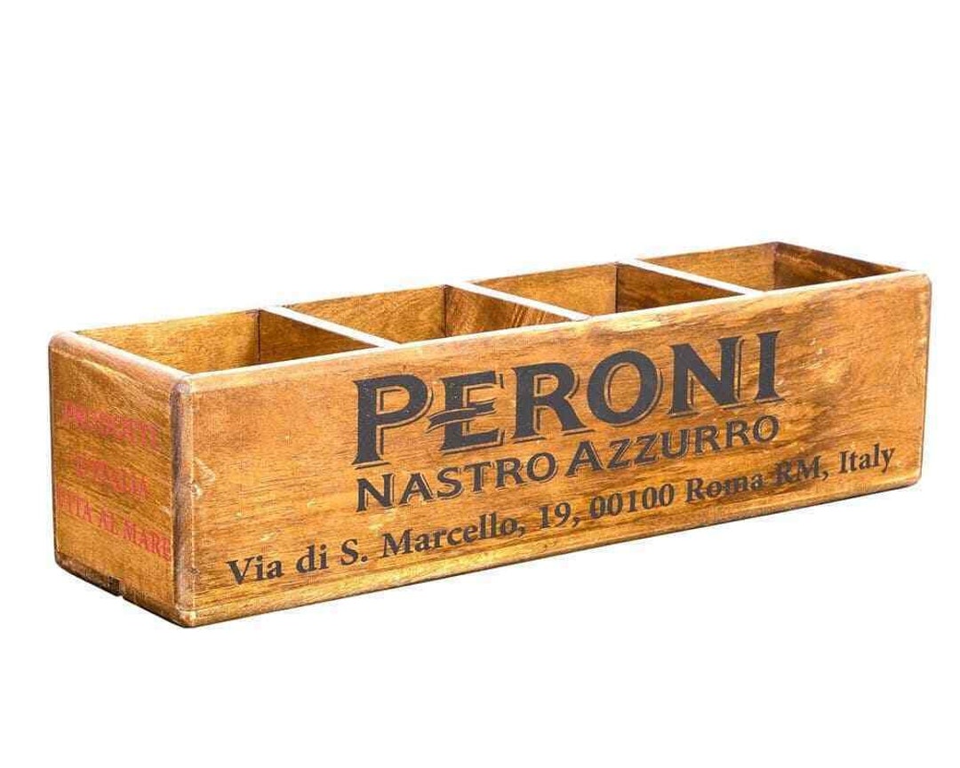 Peroni Bar Pub Lager 4 Tier Wooden Storage Rack Display Box Chest Trunk ...