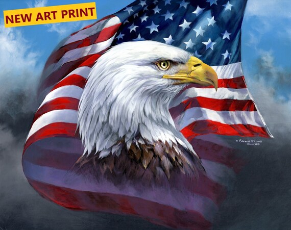 The Patriot American Eagle Flag Patriotic Christian | Etsy