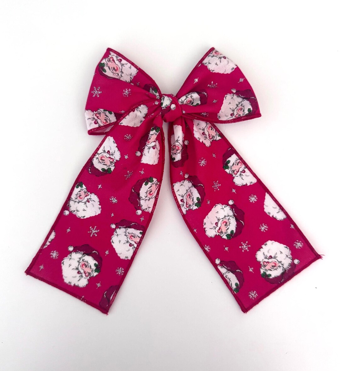 Large Santa Long Tail Bows - CLIP ONLY - Etsy