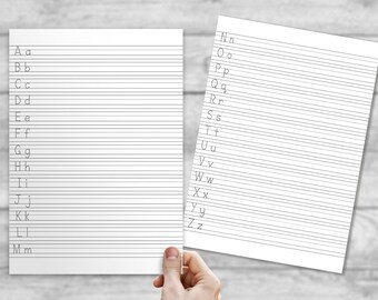 Print at Home Alphabet Handwriting Lines, Learning Mat, Practice ...